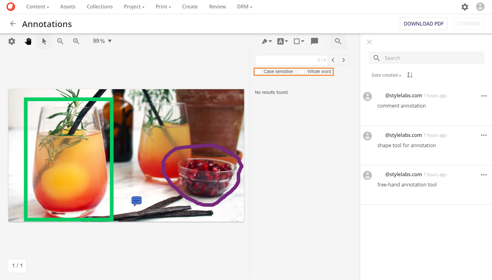 Annotation tools | Sitecore Documentation