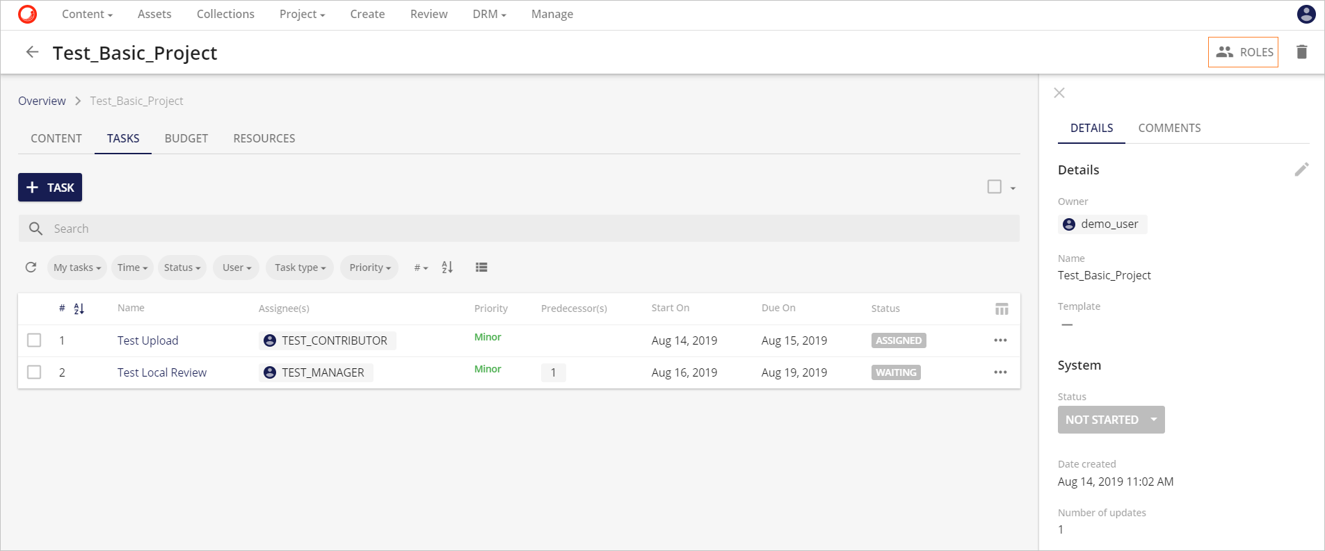 Project roles | Sitecore Documentation