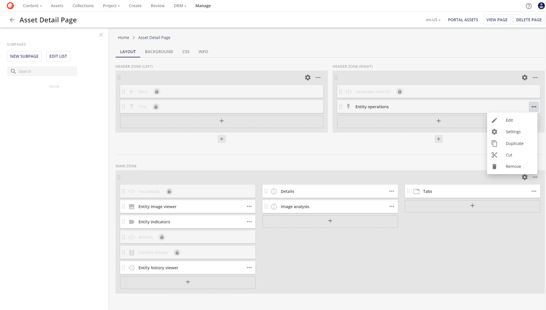 Component configuration | Sitecore Documentation