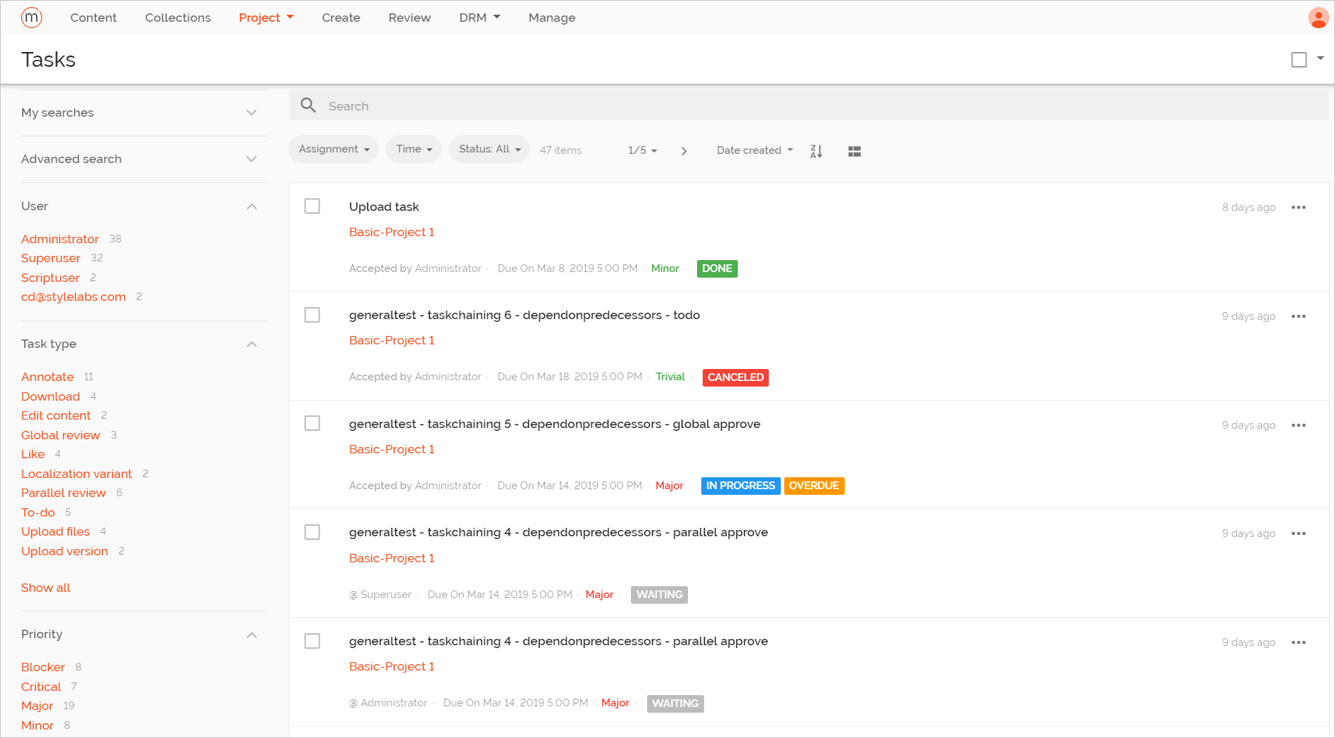 Tasks | Sitecore Documentation