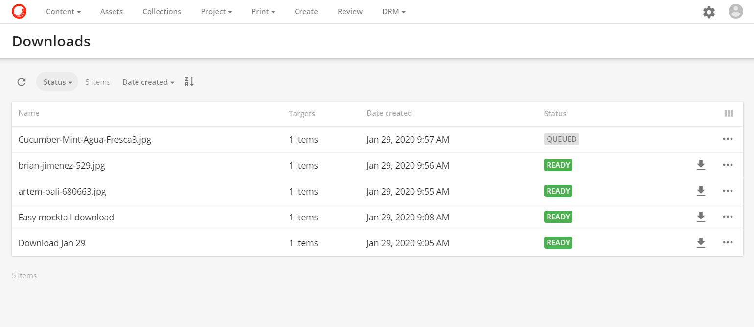 Download order component | Sitecore Documentation