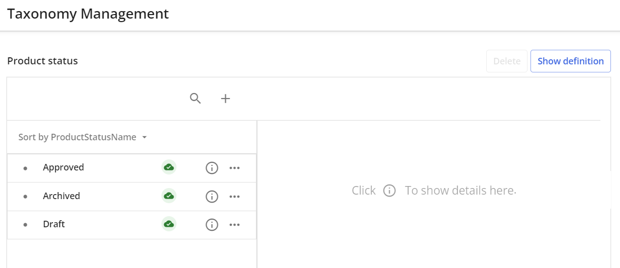 Create product status values | Sitecore Documentation