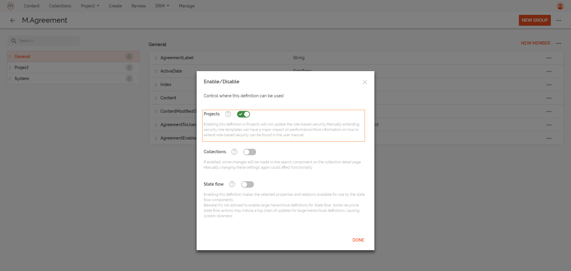 Enable definition in Project | Sitecore Documentation