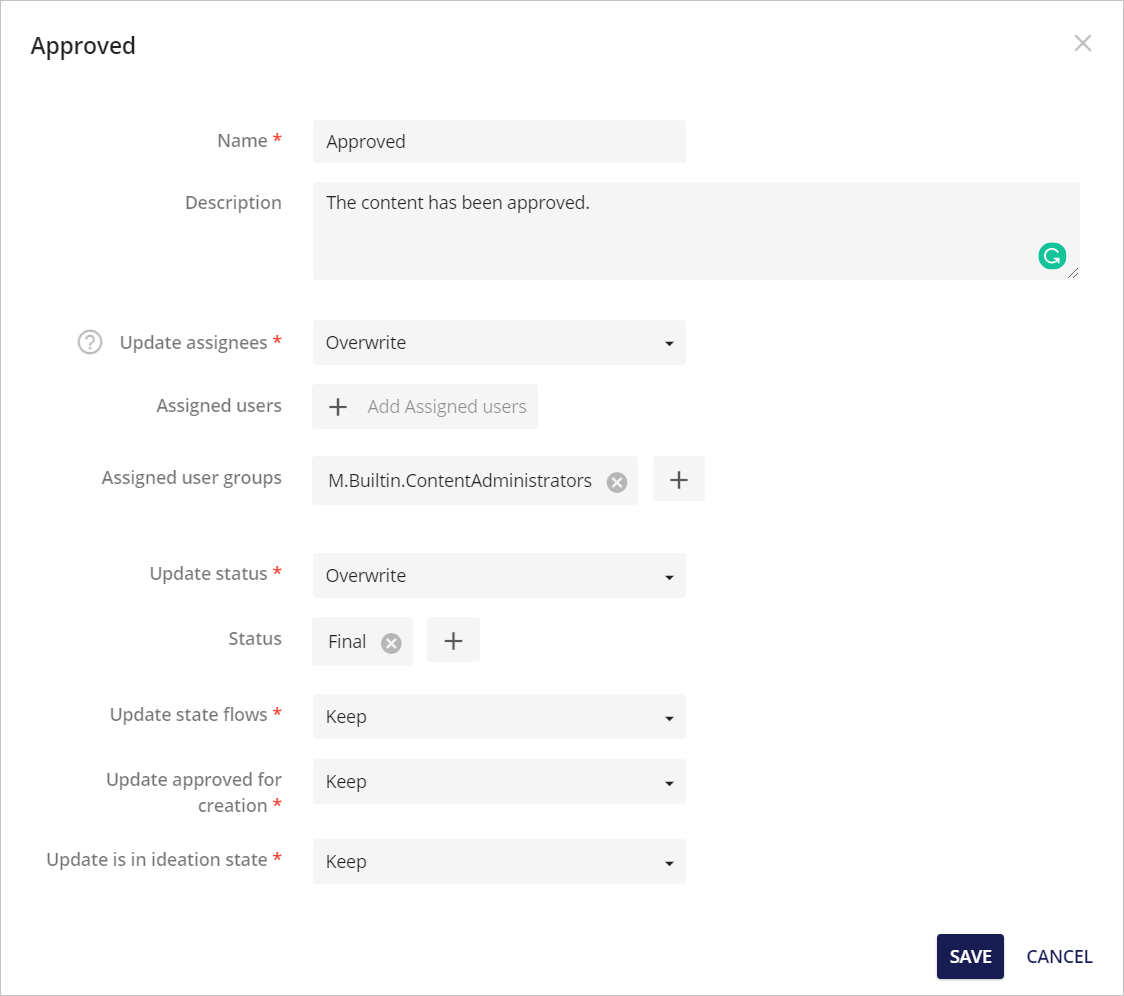 State flow management | Sitecore Documentation