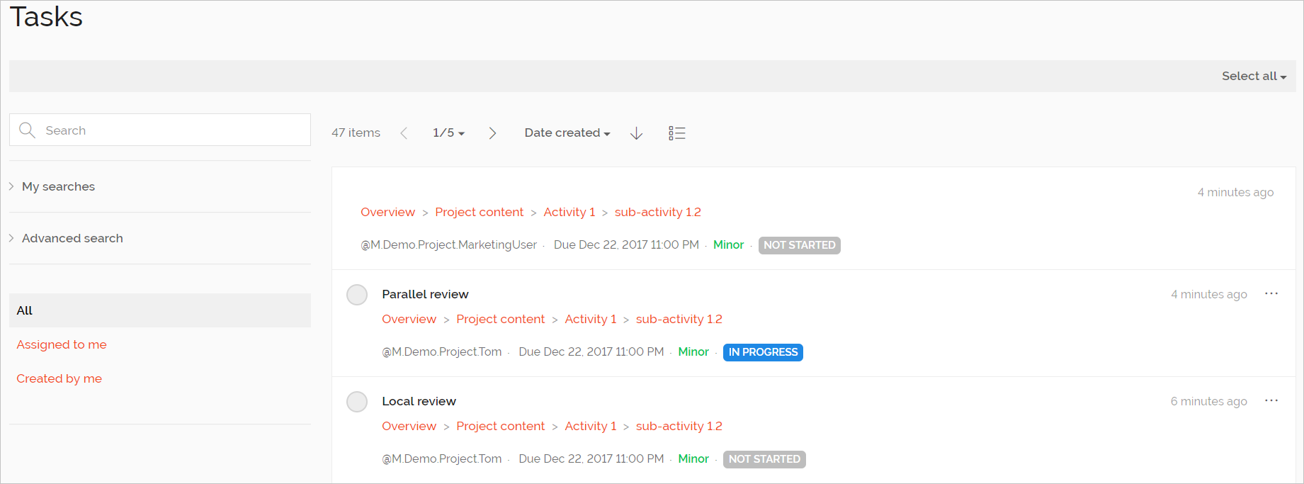 Tasks overview | Sitecore Documentation