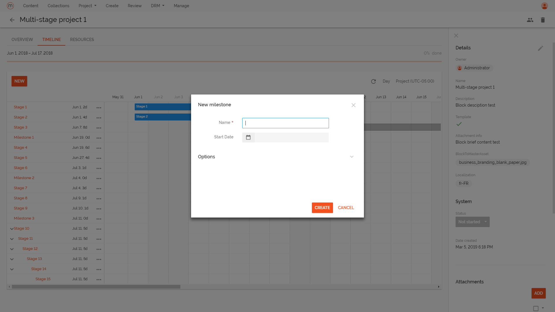 Timeline | Sitecore Documentation