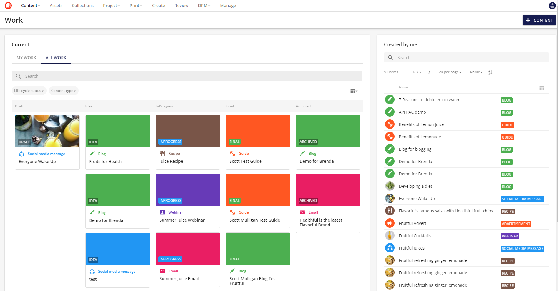 Work | Sitecore Documentation