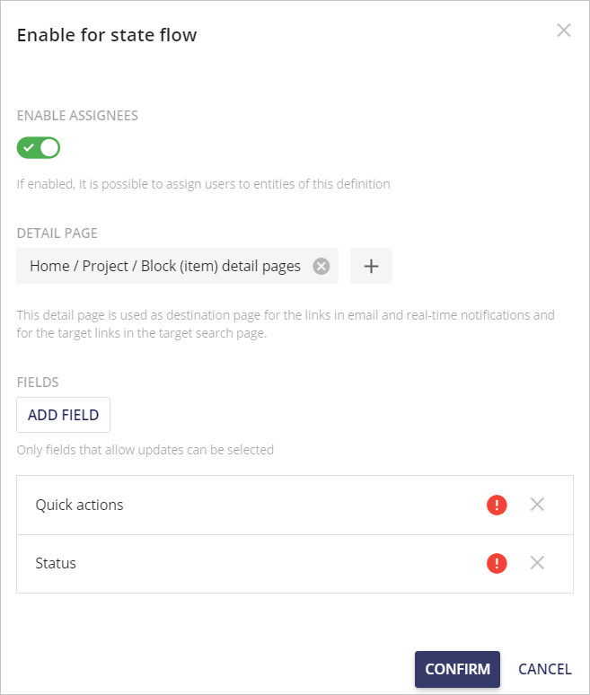 Activate content type to state flow | Sitecore Documentation
