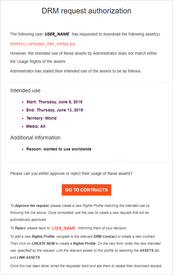 DRM mail | Sitecore Documentation
