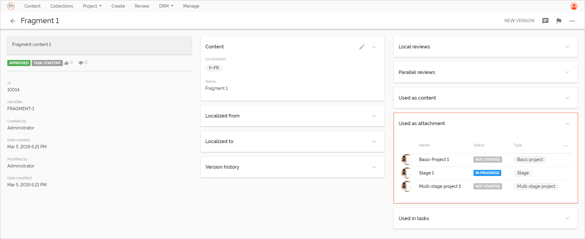 Fragments | Sitecore Documentation