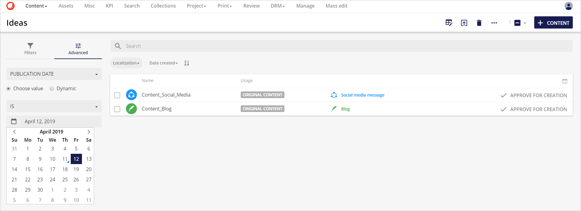 Ideas | Sitecore Documentation