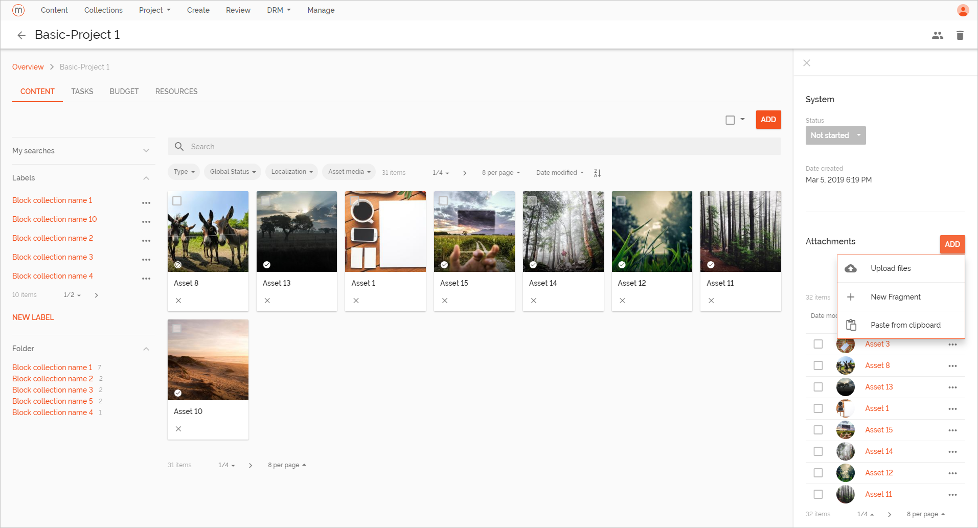 Project Attachments | Sitecore Documentation