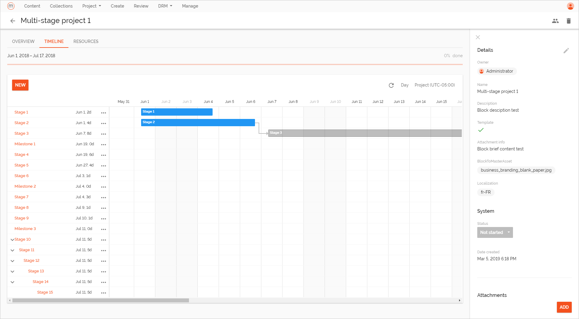 Timeline | Sitecore Documentation