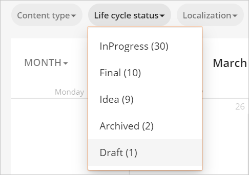 Calendar | Sitecore Documentation