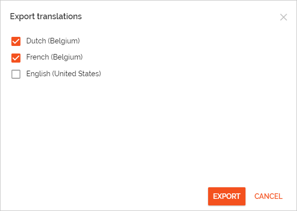 Import Export Translations