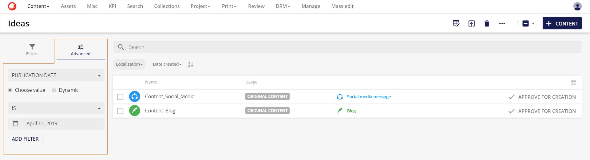 Ideas | Sitecore Documentation