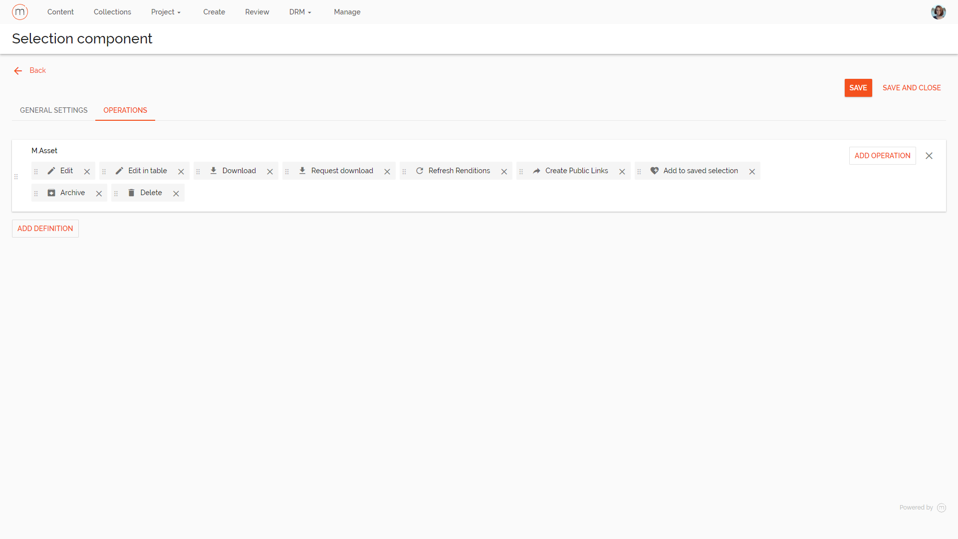 Selection | Sitecore Documentation