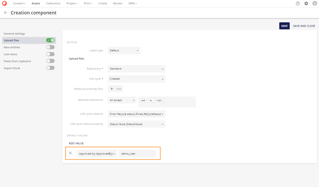 Creation component | Sitecore Documentation