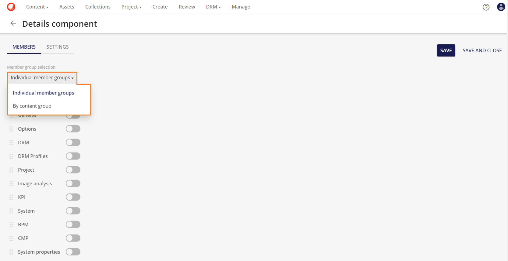 Member group details | Sitecore Documentation