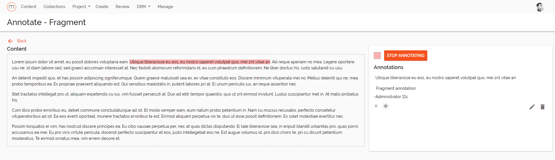 Annotate | Sitecore Documentation