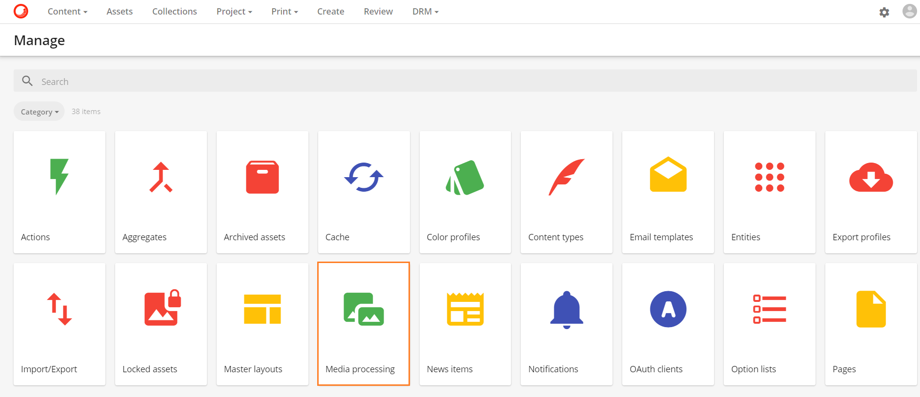 Media processing management | Sitecore Documentation