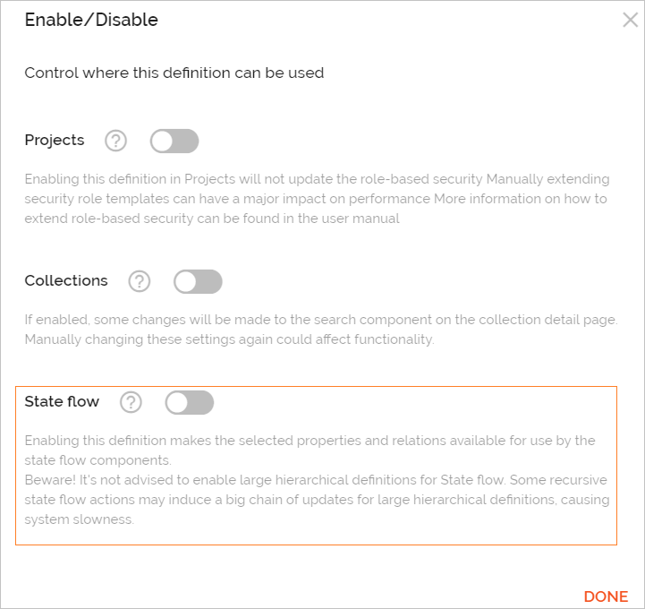 Enable for State Flow | Sitecore Documentation