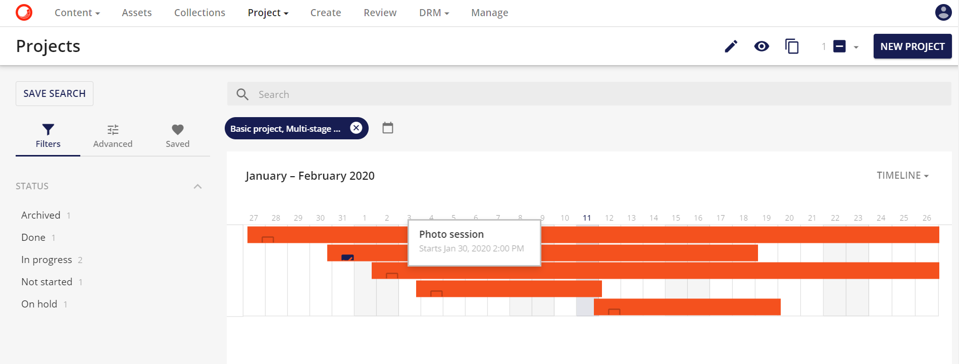 Projects | Sitecore Documentation