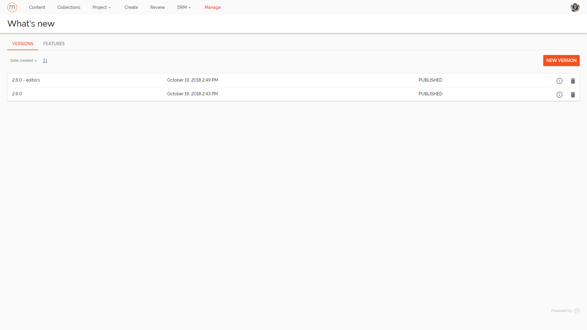 Portal versions | Sitecore Documentation