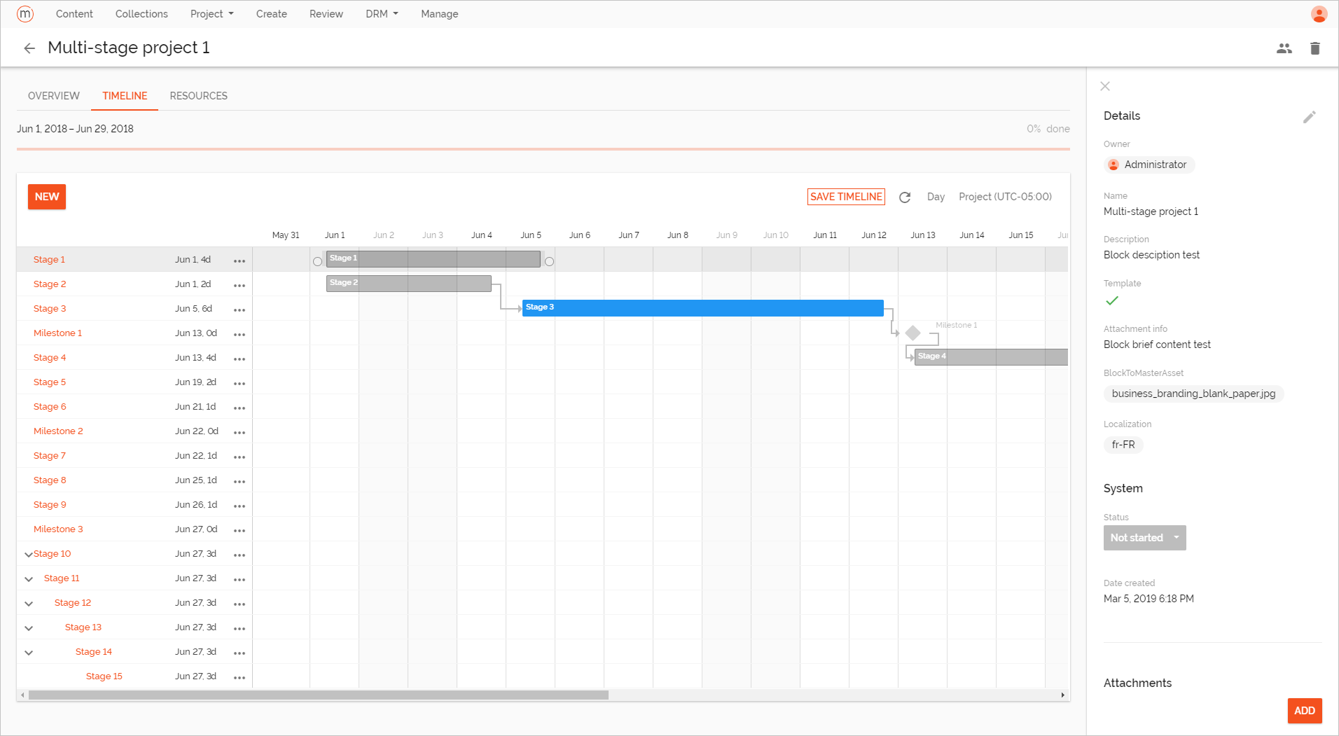 Timeline | Sitecore Documentation