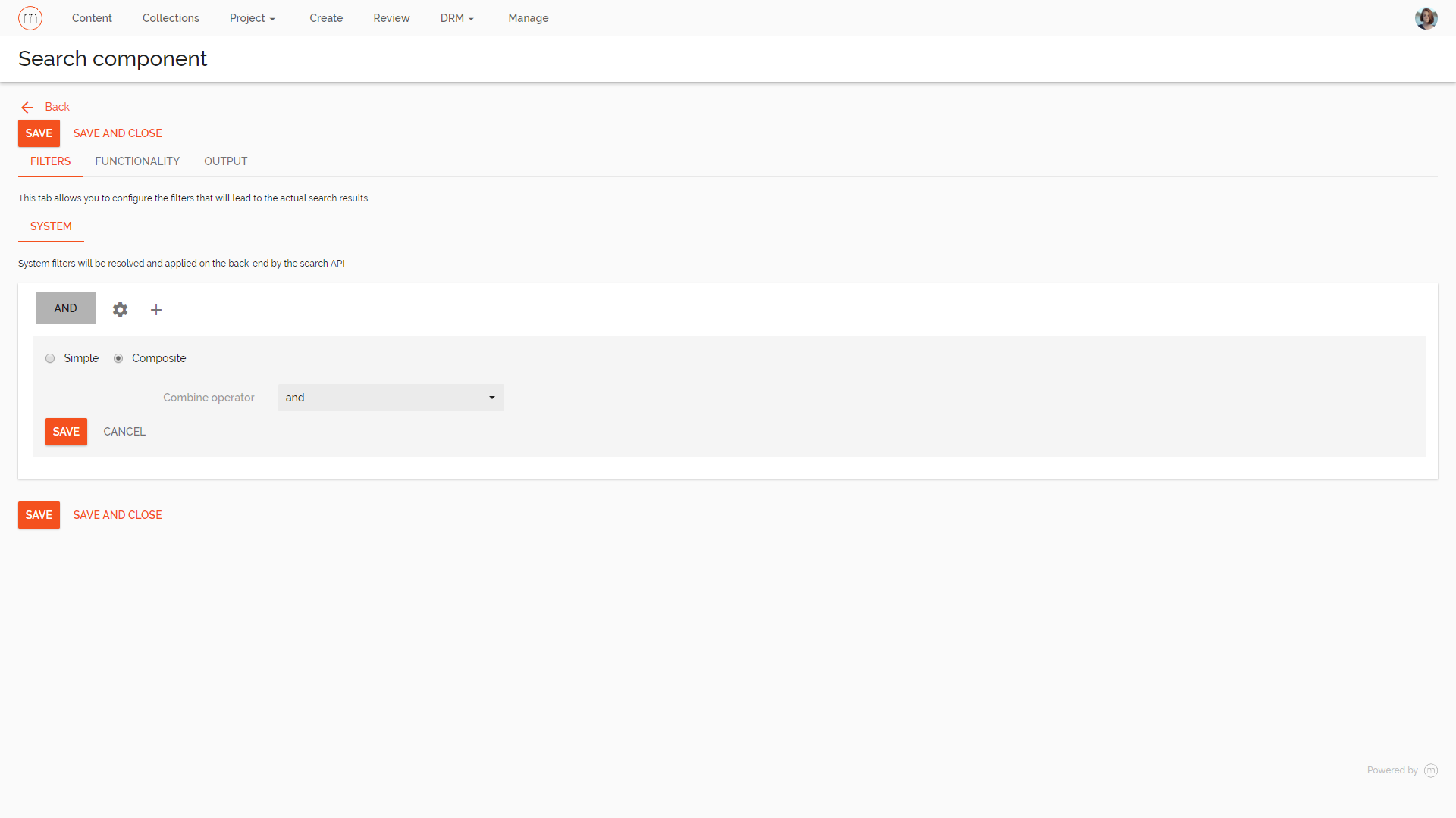 Composite filtering | Sitecore Documentation Composite filtering | Sitecore Documentation