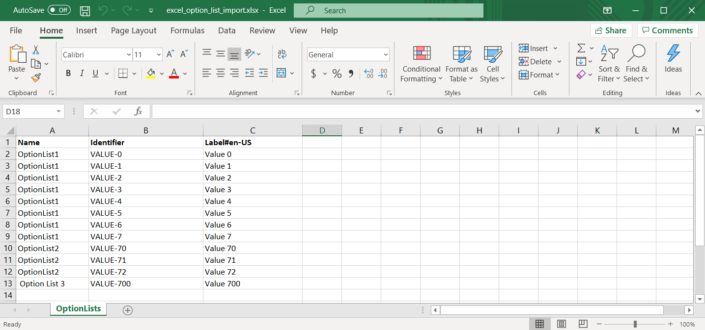 Import using Excel | Sitecore Documentation