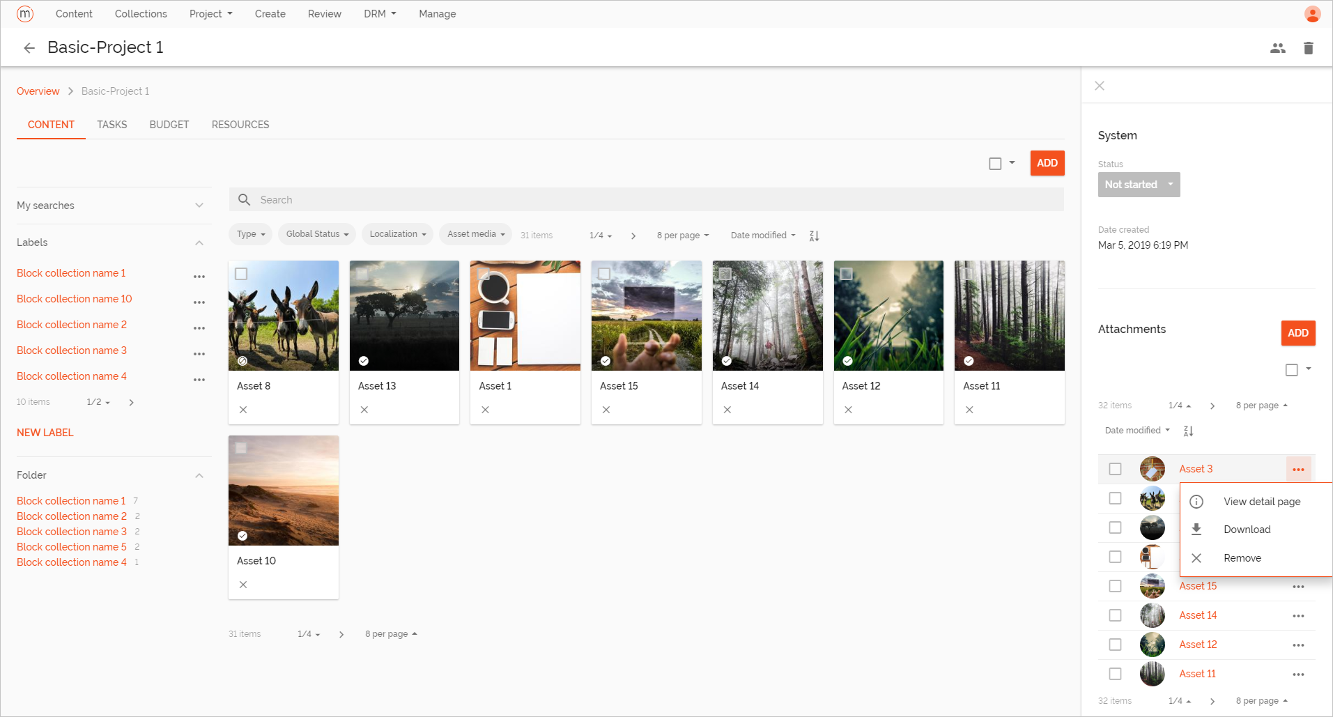 Project Attachments | Sitecore Documentation