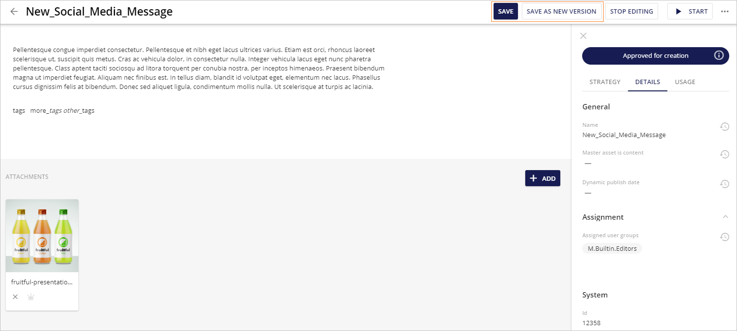 Social Media Message | Sitecore Documentation
