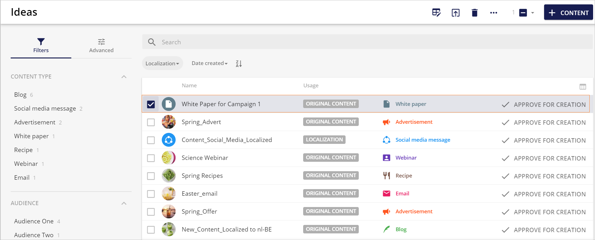 Ideas | Sitecore Documentation