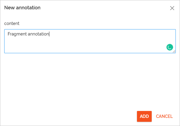 Annotate | Sitecore Documentation
